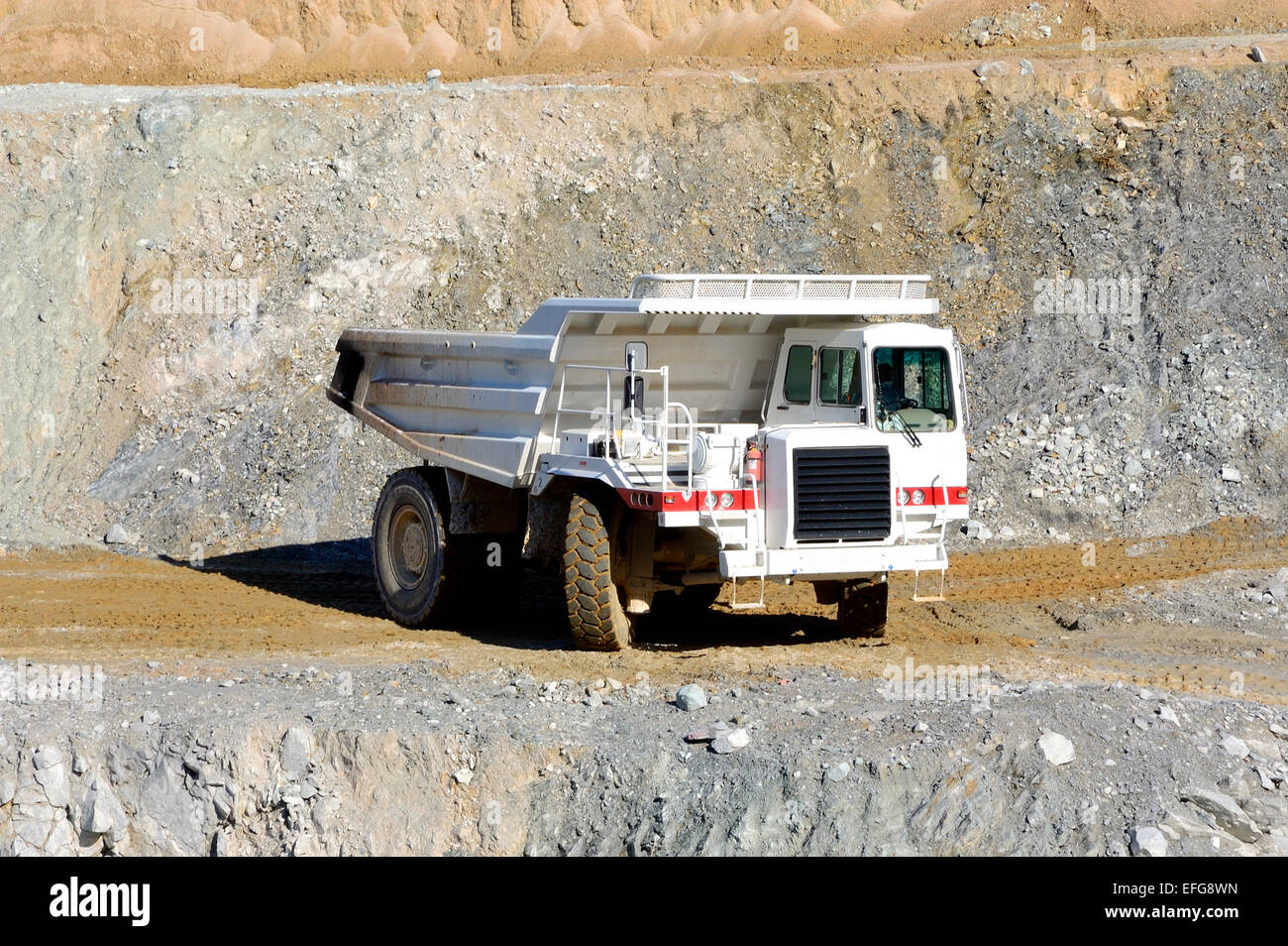 Vehicles working in quarry in hi-res stock photography and images - Alamy