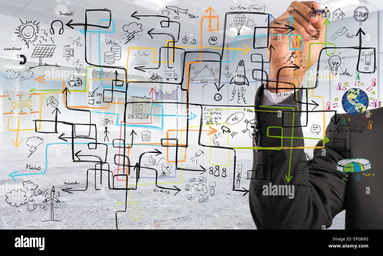 Businessman find a solution Stock Photo - Alamy