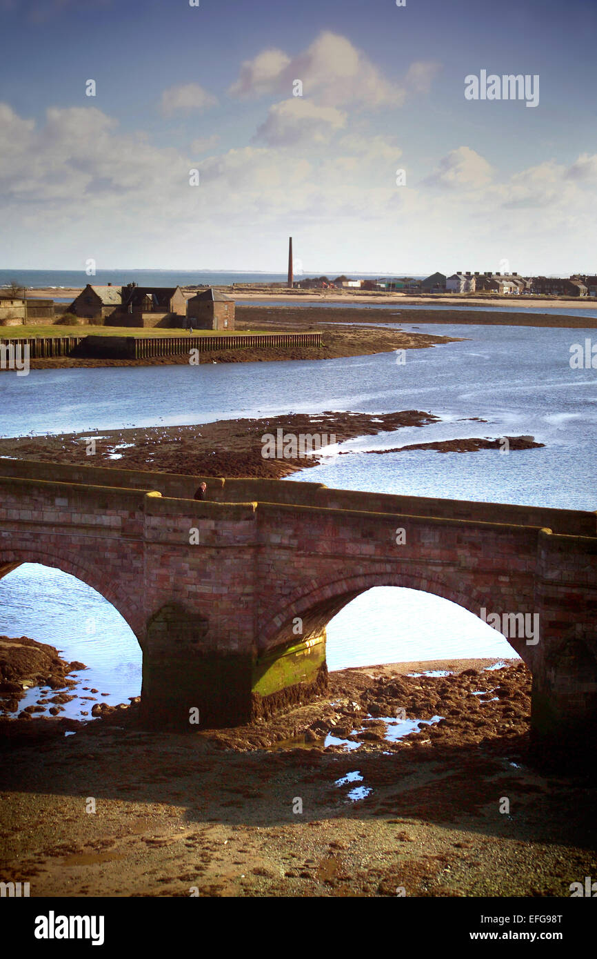 River Tweed quayside looking towards Spittal Point Stock Photo - Alamy
