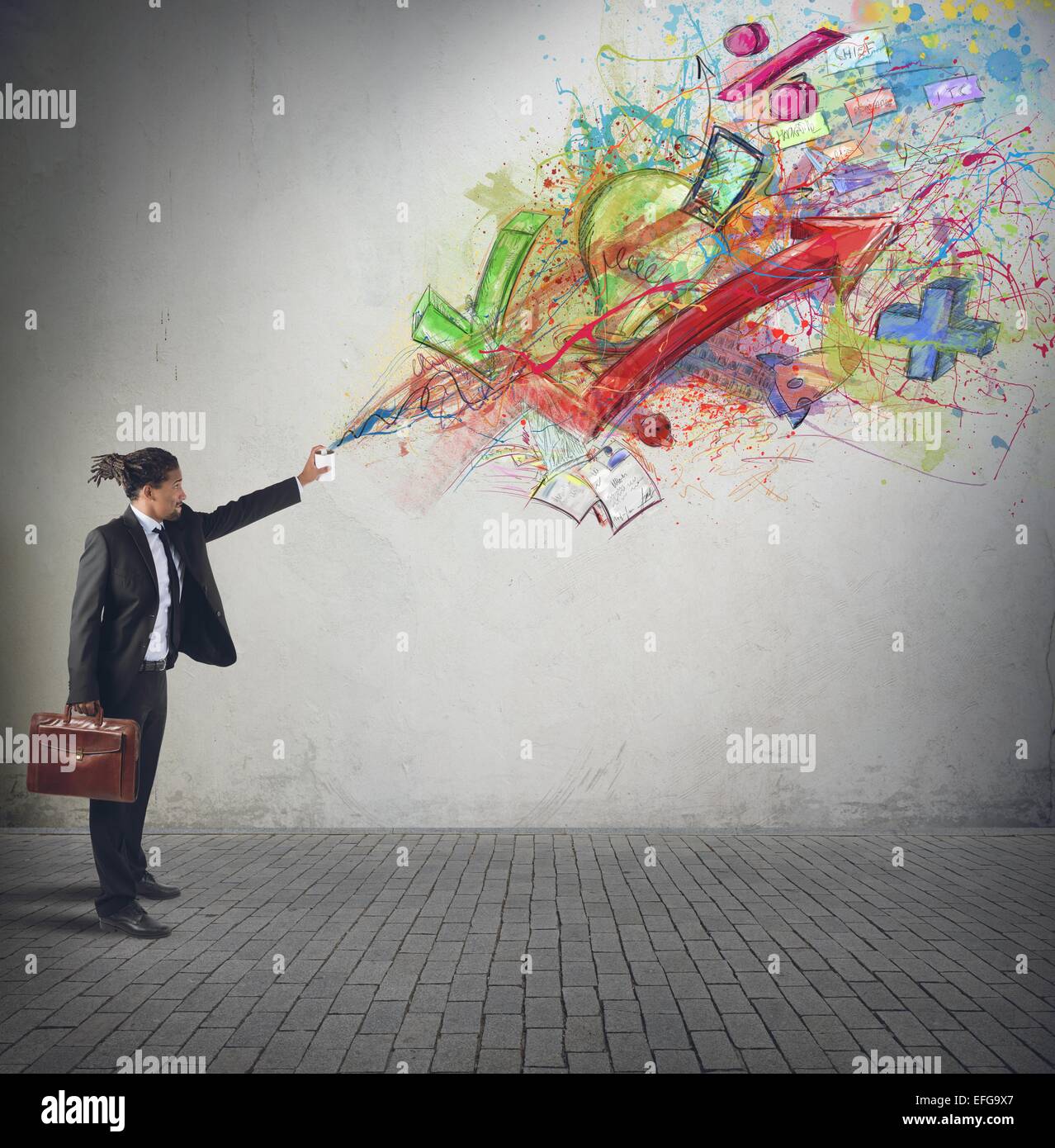 Colors diagrams and statistics Stock Photo - Alamy