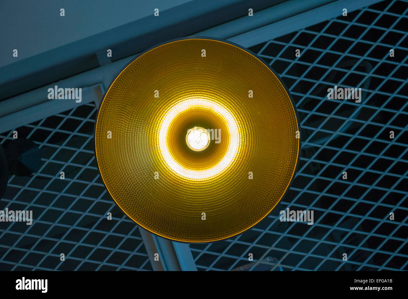 Copper, Brass Lamp Shade Stock Photo - Alamy