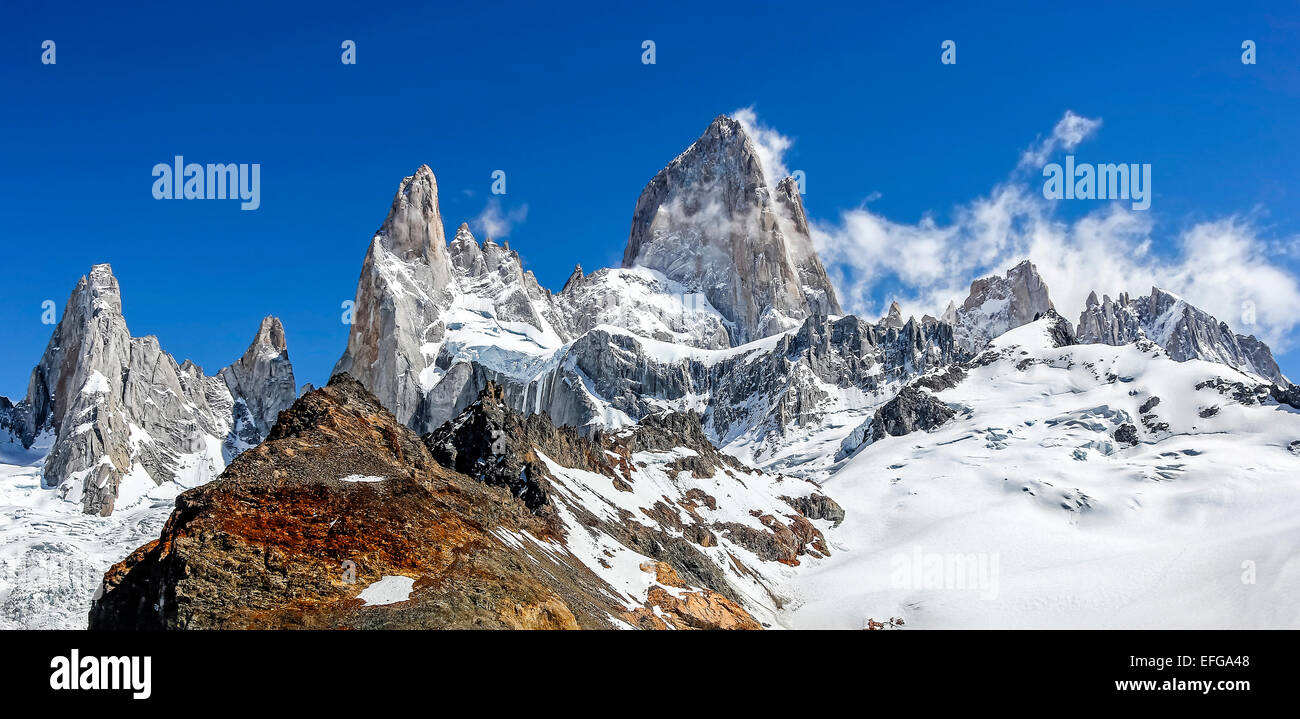Fitz Roy Mountain Range in Patagonia, Argentina Stock Photo - Alamy
