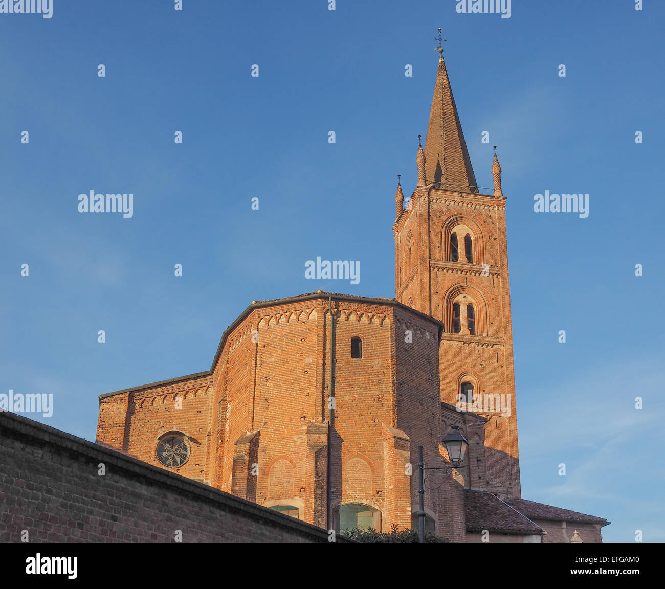 Chiesa di San Domenico gothic church in Chieri Italy Stock Photo - Alamy