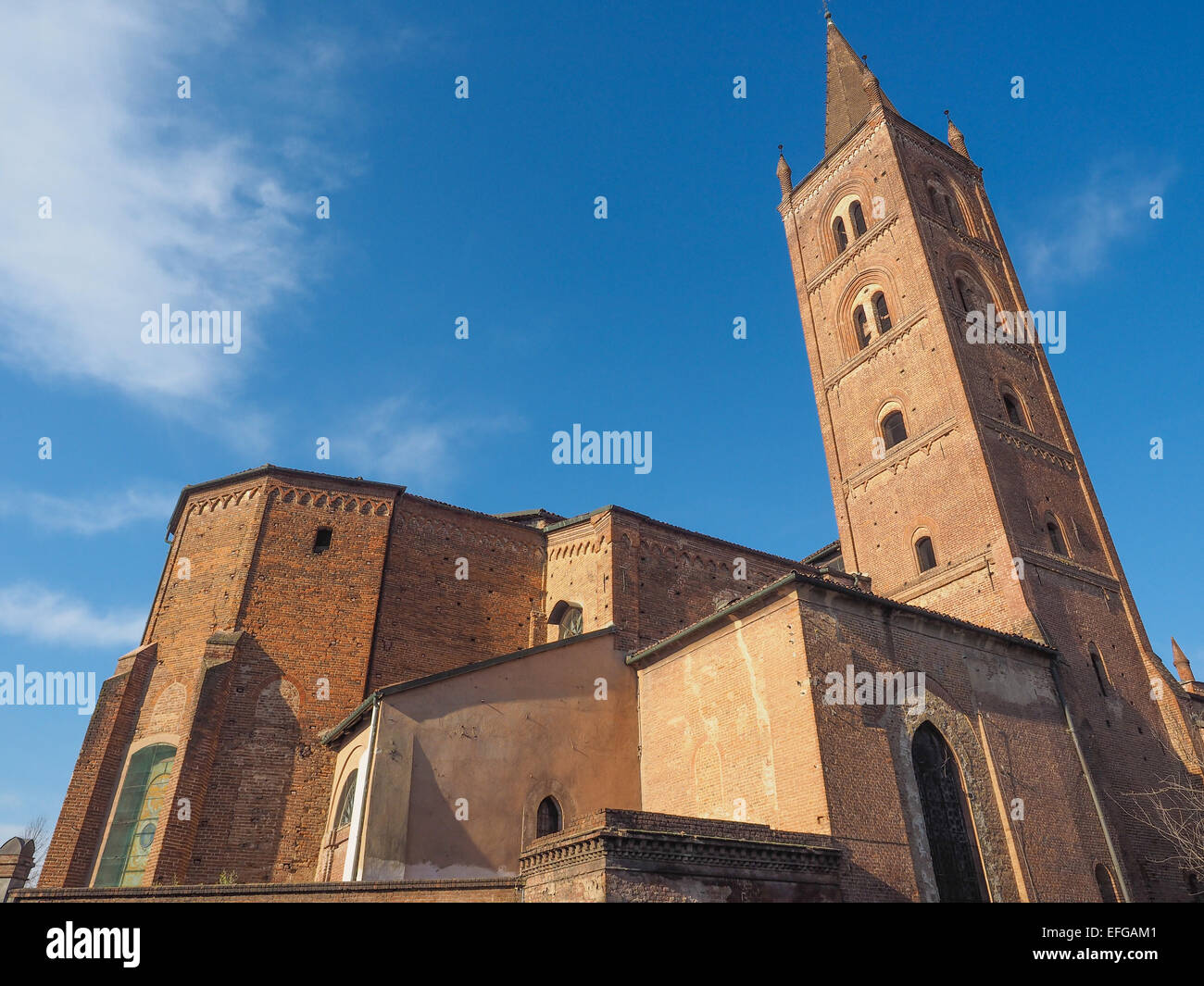 Chiesa di San Domenico gothic church in Chieri Italy Stock Photo - Alamy