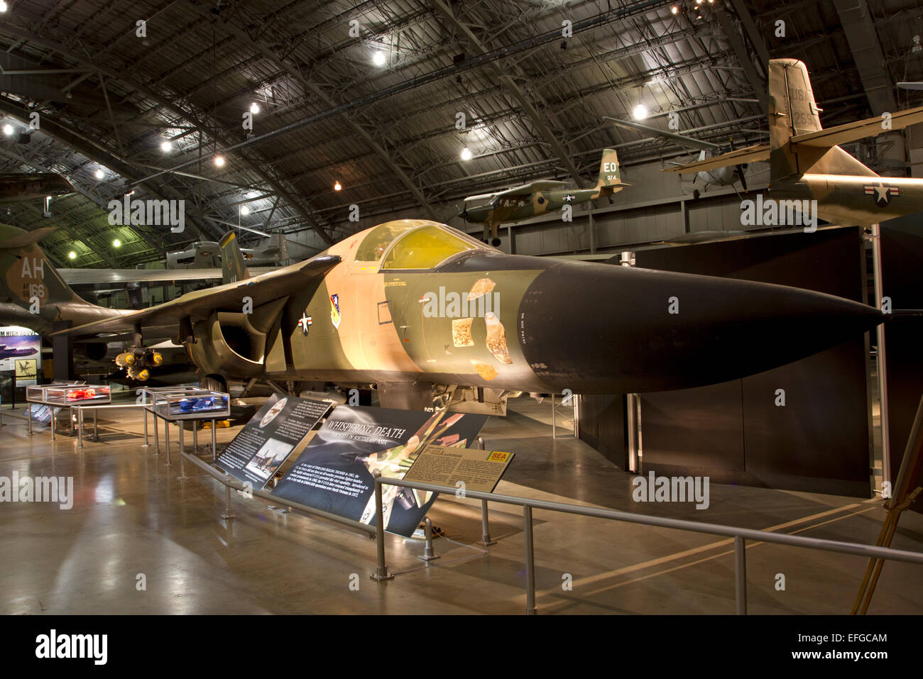F-111A "Aardvark" jet fighter on display at the United States Museum of ...