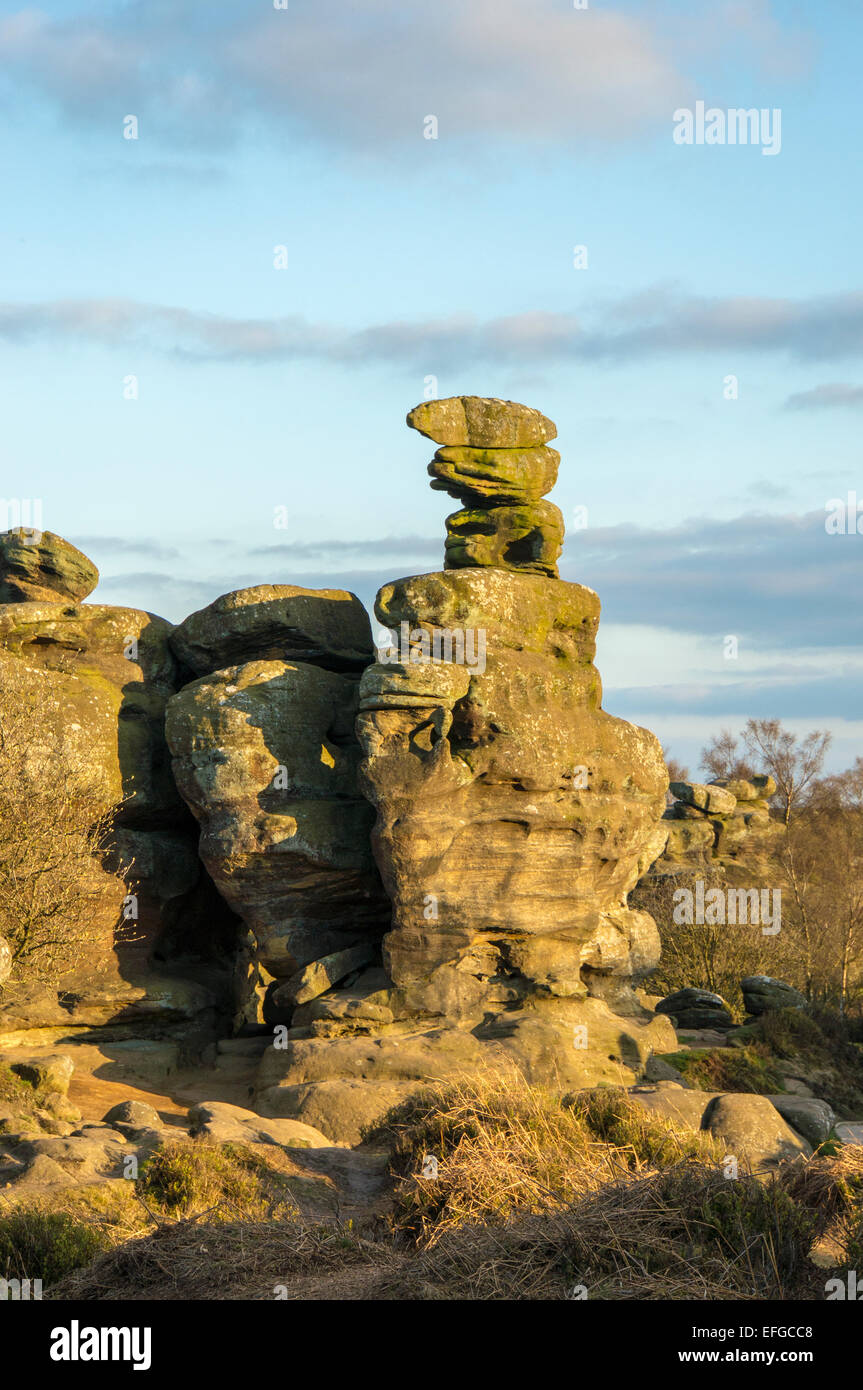 Brimham Rocks, Yorkshire, England, United Kingdom Stock Photo - Alamy