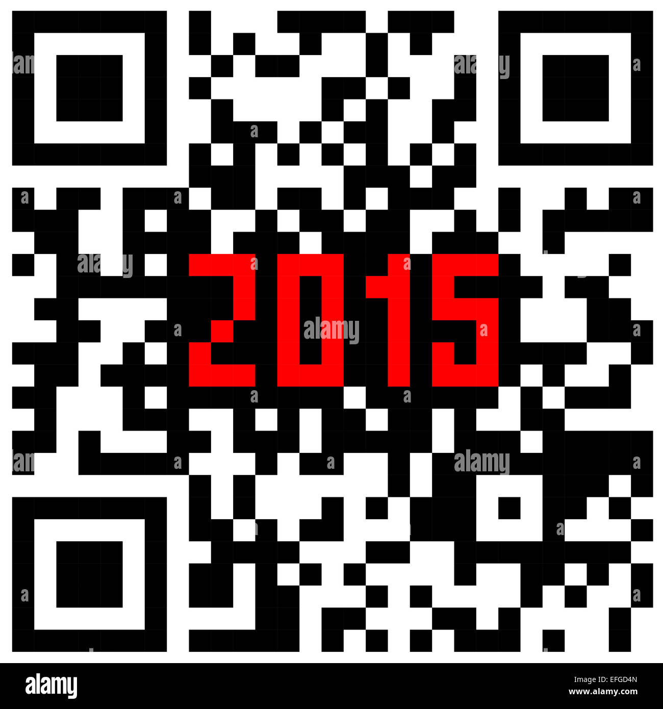 New Year counter, QR code vector Stock Photo - Alamy