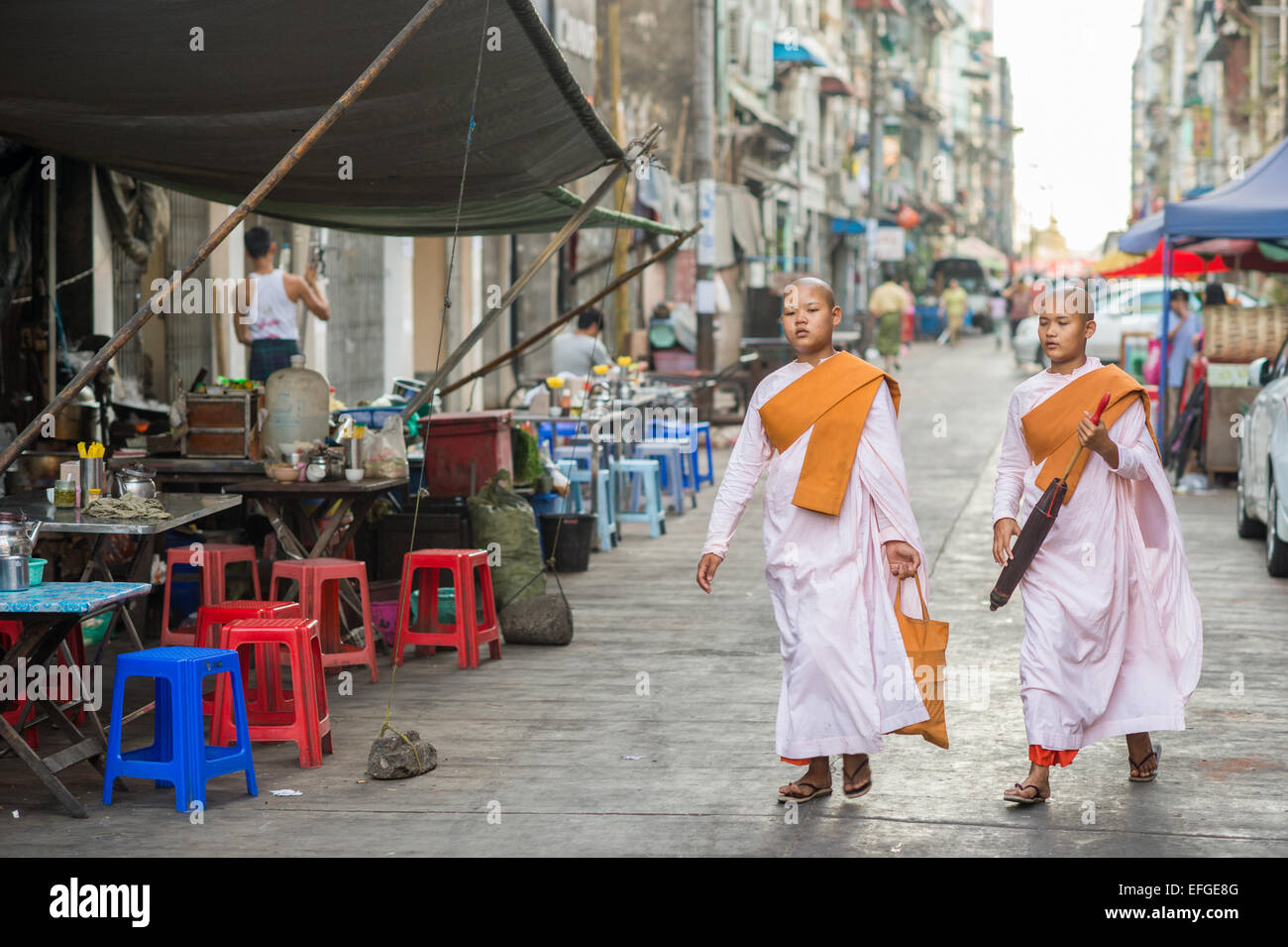 Faces of Myanmar Stock Photo - Alamy
