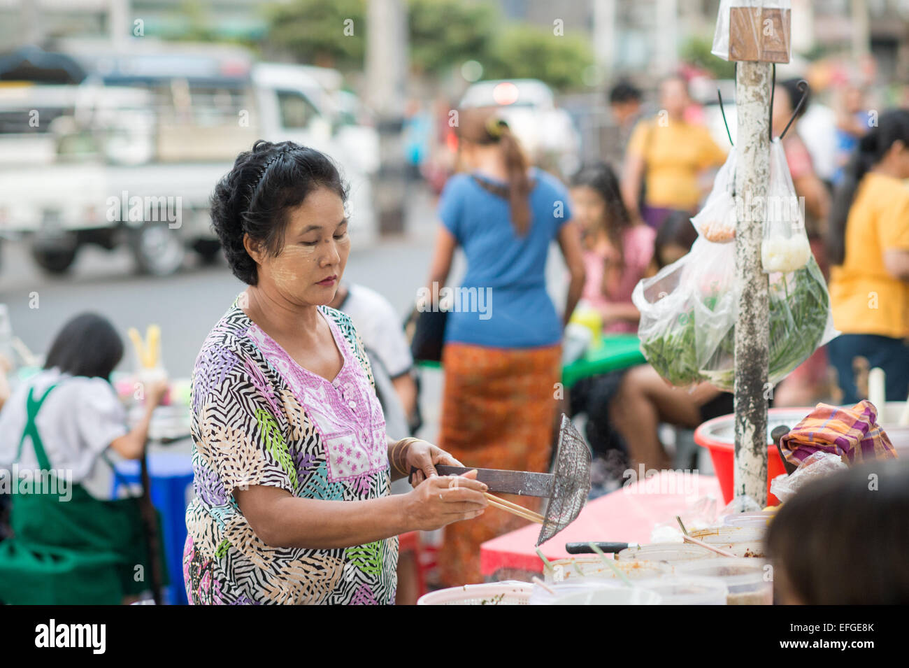 Faces of Myanmar Stock Photo - Alamy