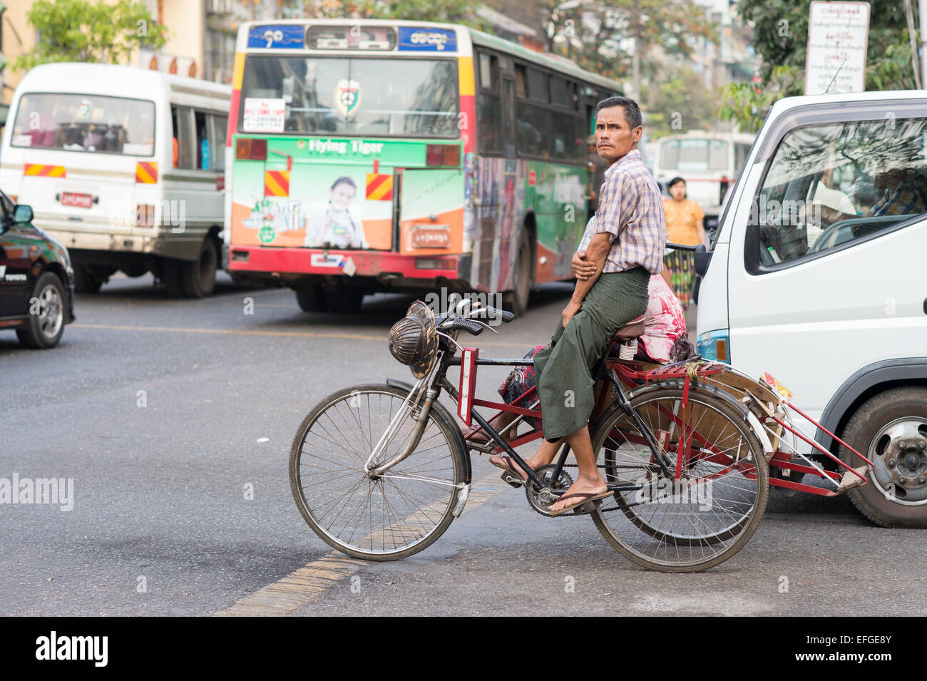 Faces of Myanmar Stock Photo - Alamy