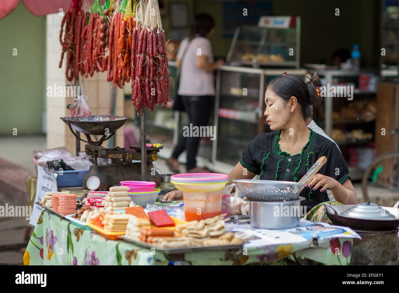 Faces of Myanmar Stock Photo - Alamy