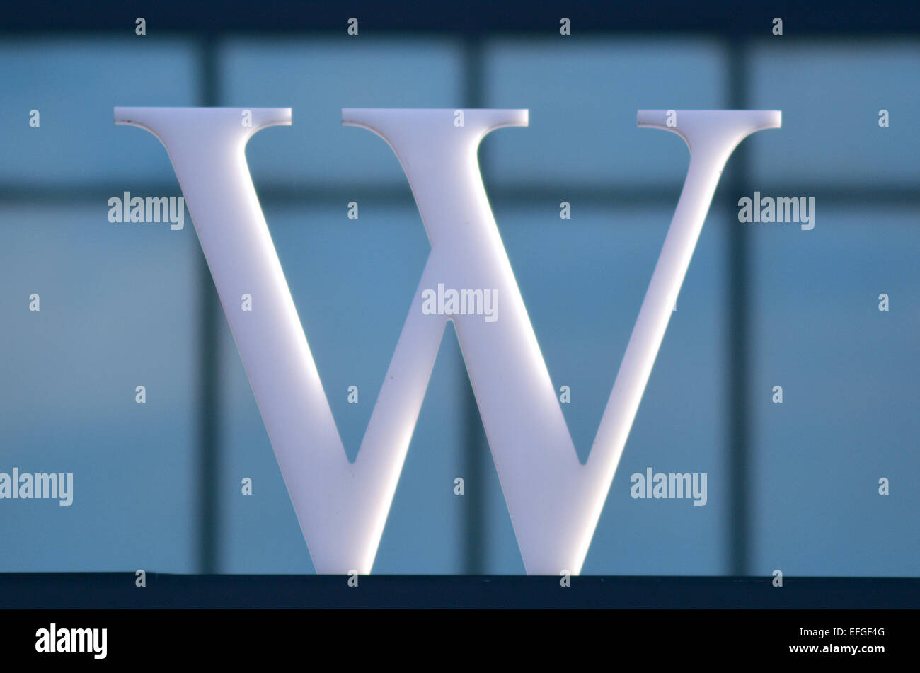 W Typography Font Letter Type High Resolution Stock Photography and ...