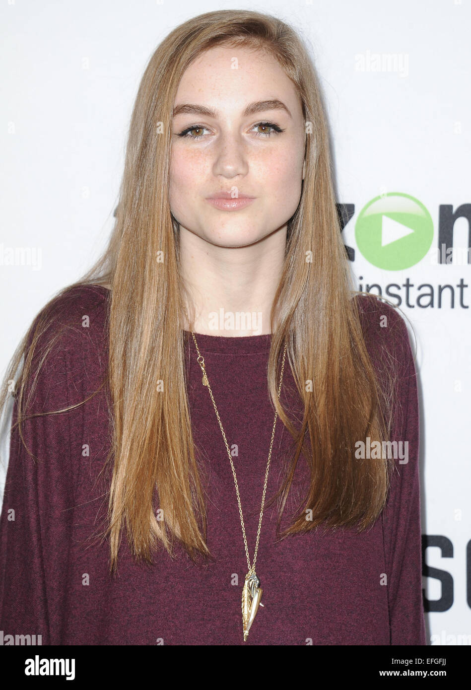 Los Angeles, California, USA. 3rd Feb, 2015. Madison Lintz attending ...