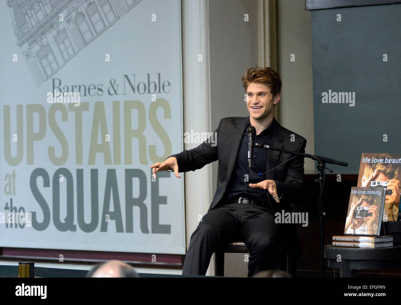 New York, NY, USA. 3rd Feb, 2015. Keegan Allen at in-store appearance ...