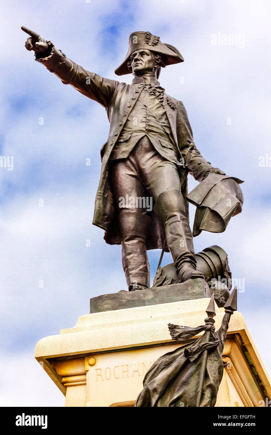 General Rochambeau Statue Lafayette Park Autumn Washington DC. In ... General Rochambeau Statue Lafayette Park Autumn Washington DC. In ...