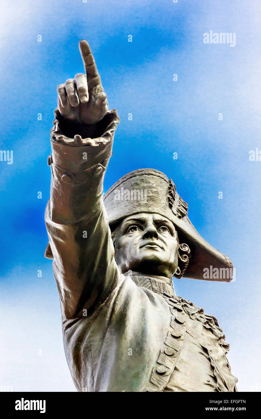 Pointing statue hi-res stock photography and images - Alamy