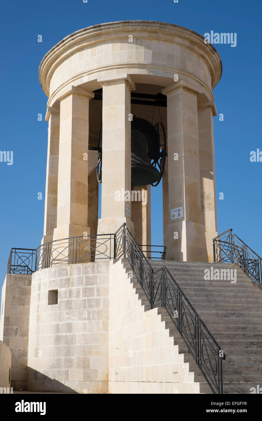 Siege Bell in Valletta,Malta Stock Photo - Alamy