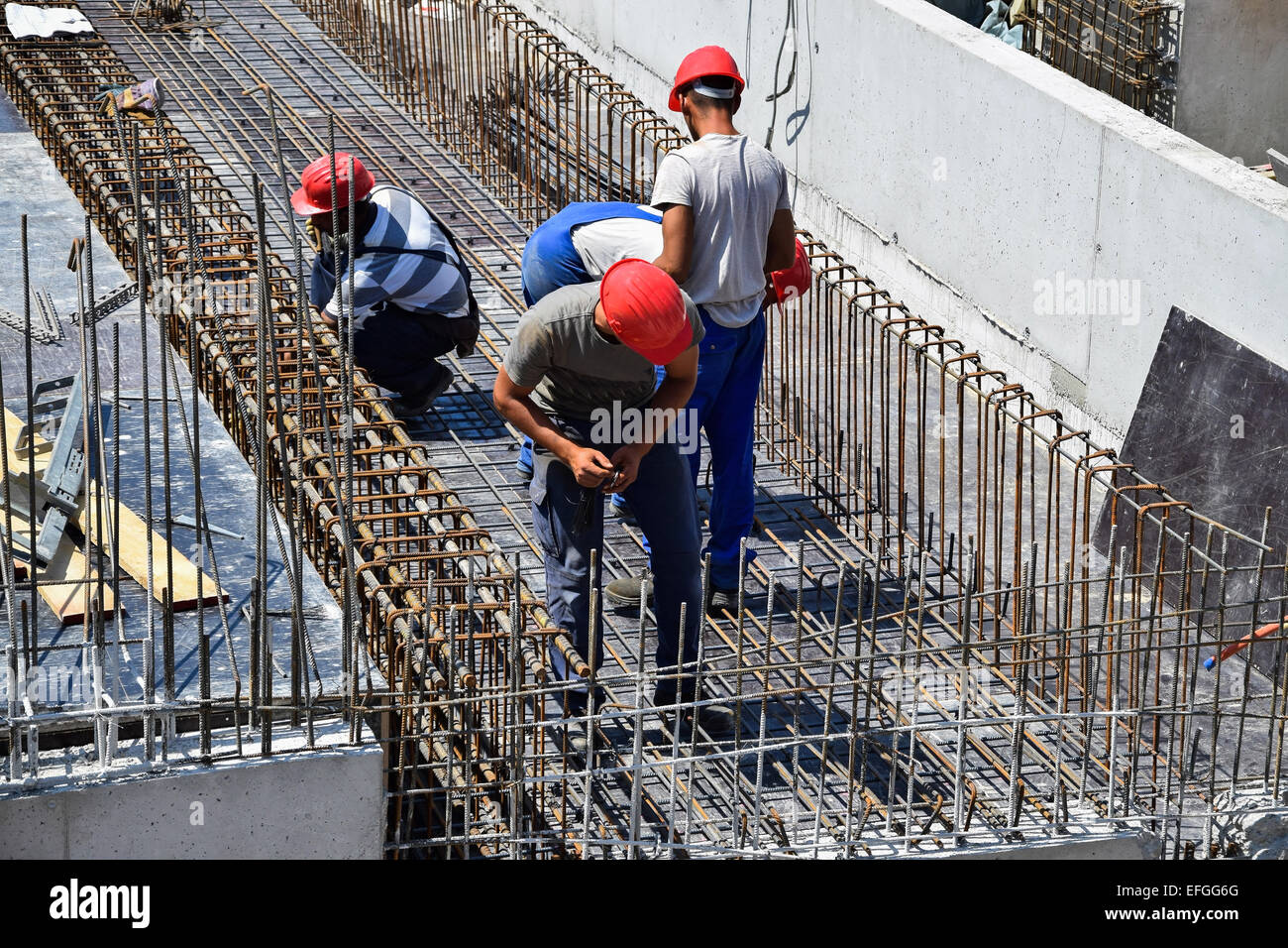 Construction workers are working Stock Photo - Alamy