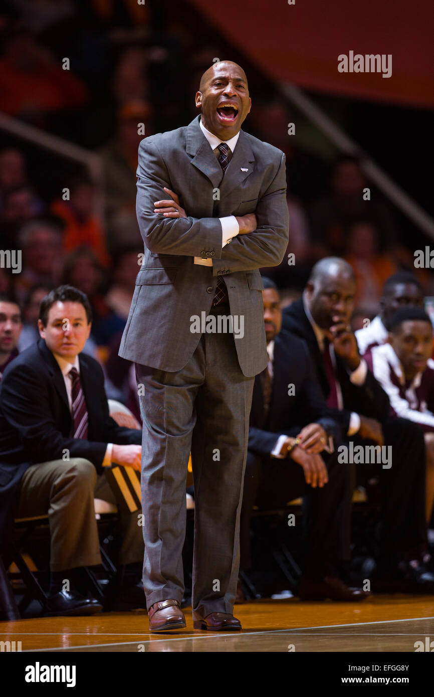 Knoxville, Tennessee, USA. 3rd February, 2015. head coach Rick Ray of ...