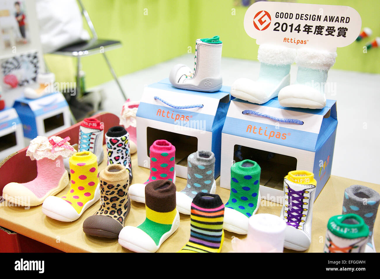 Tokyo, Japan. 4th Feb, 2015. Tokyo Gift Show:Gift products on display ...