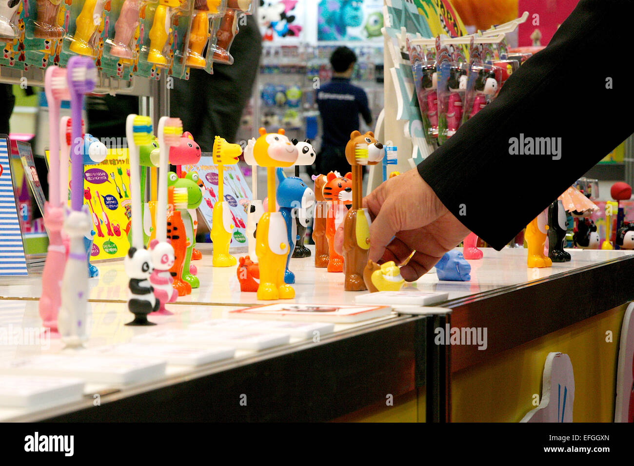 Tokyo, Japan. 4th Feb, 2015. Tokyo Gift Show:Gift products on display ...