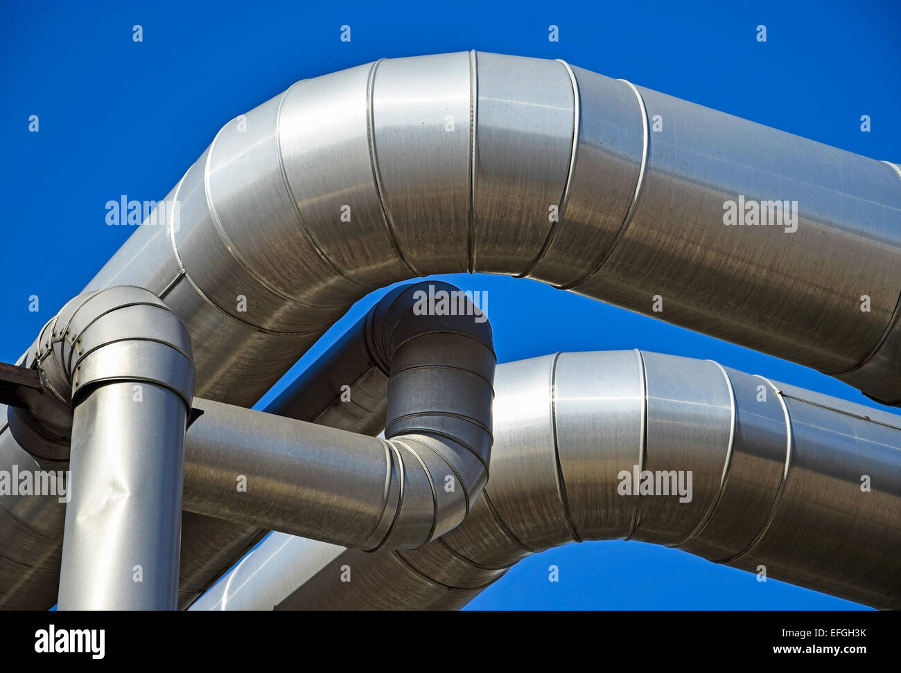 Large pipes of the power plant Stock Photo - Alamy
