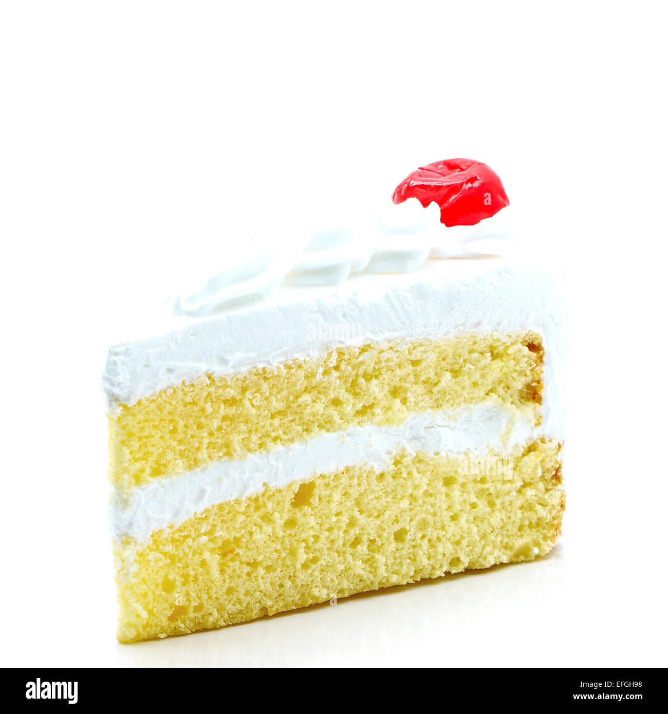 Delicious piece birthday cake Cut Out Stock Images & Pictures - Alamy