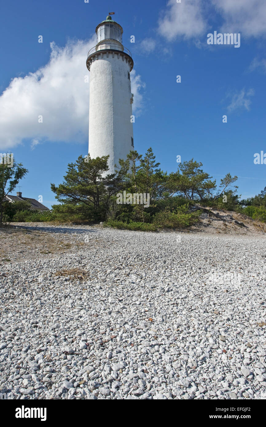 Holmuddens lighthouse, Fårö, Gotland Stock Photo - Alamy