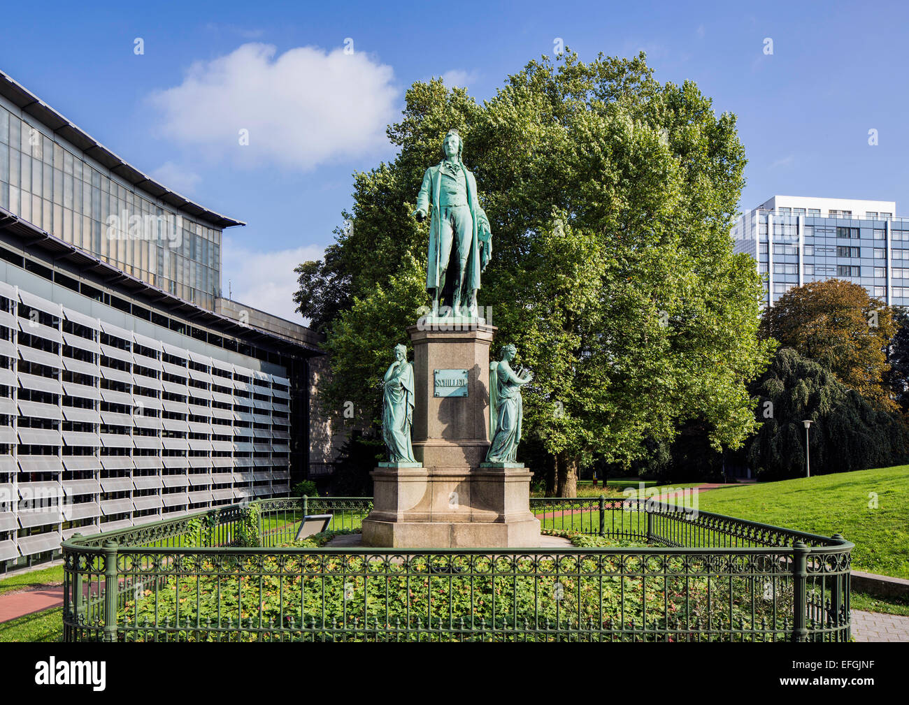 Friedrich-Schiller Monument, Hamburg, Germany Stock Photo - Alamy