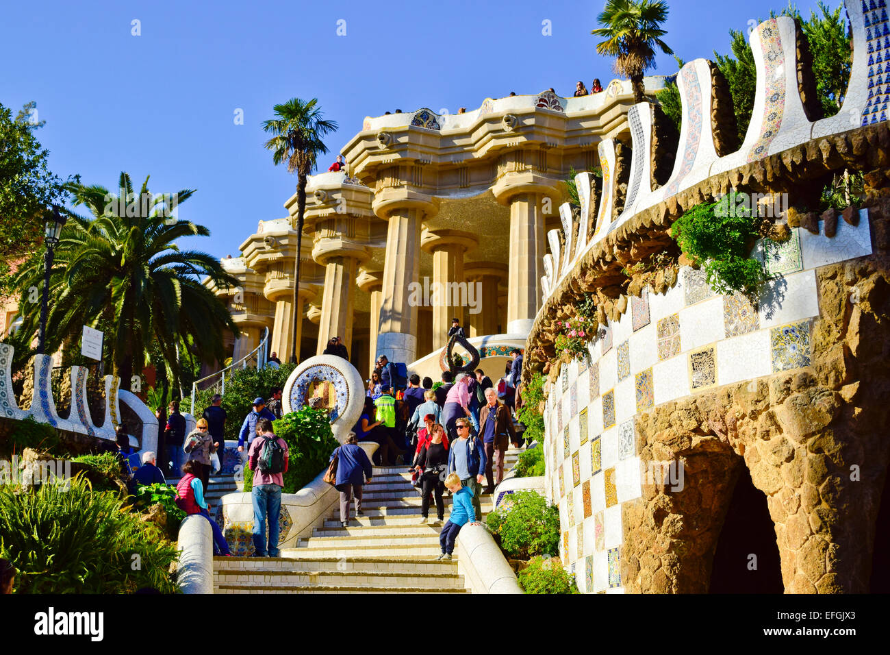Stairs Antoni Gaudi High Resolution Stock Photography and Images - Alamy
