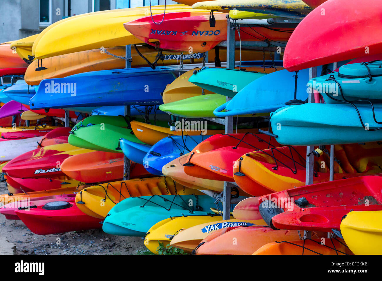 Kayak rack hi-res stock photography and images - Alamy