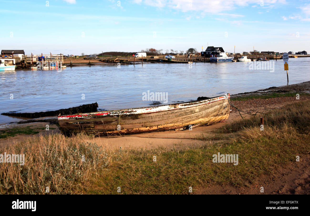 Old clinker built boat lying hi-res stock photography and images - Alamy