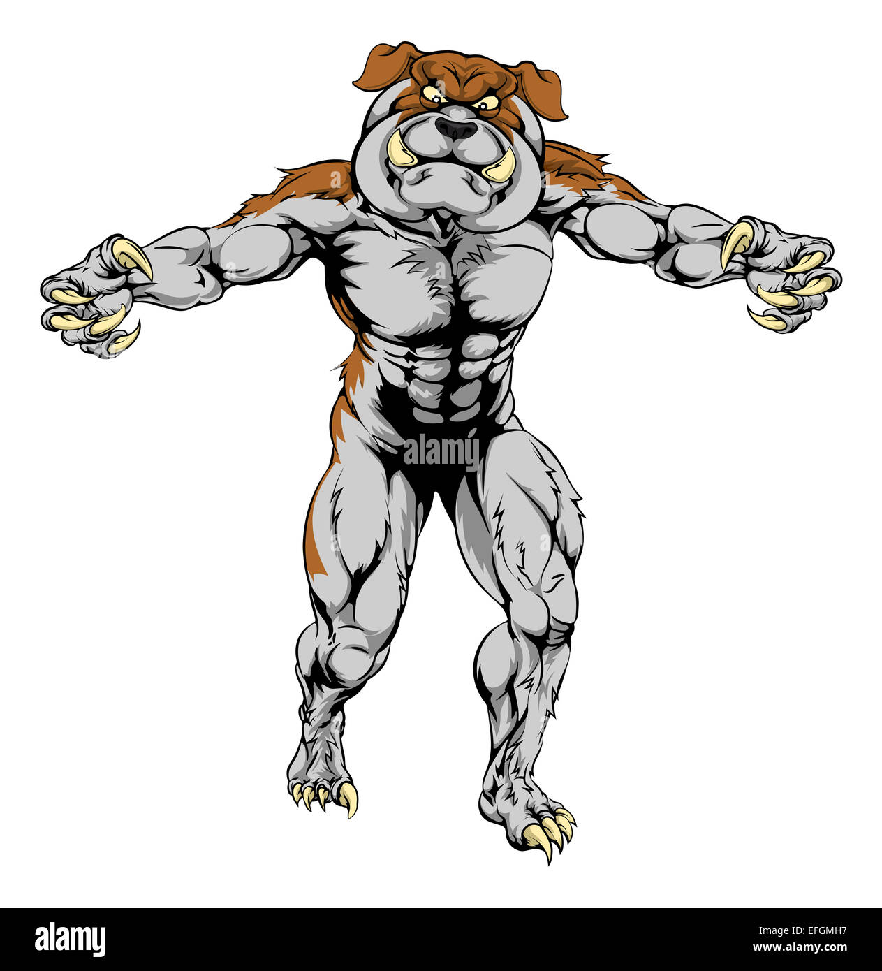 Black white illustration fierce bull hi-res stock photography and ...