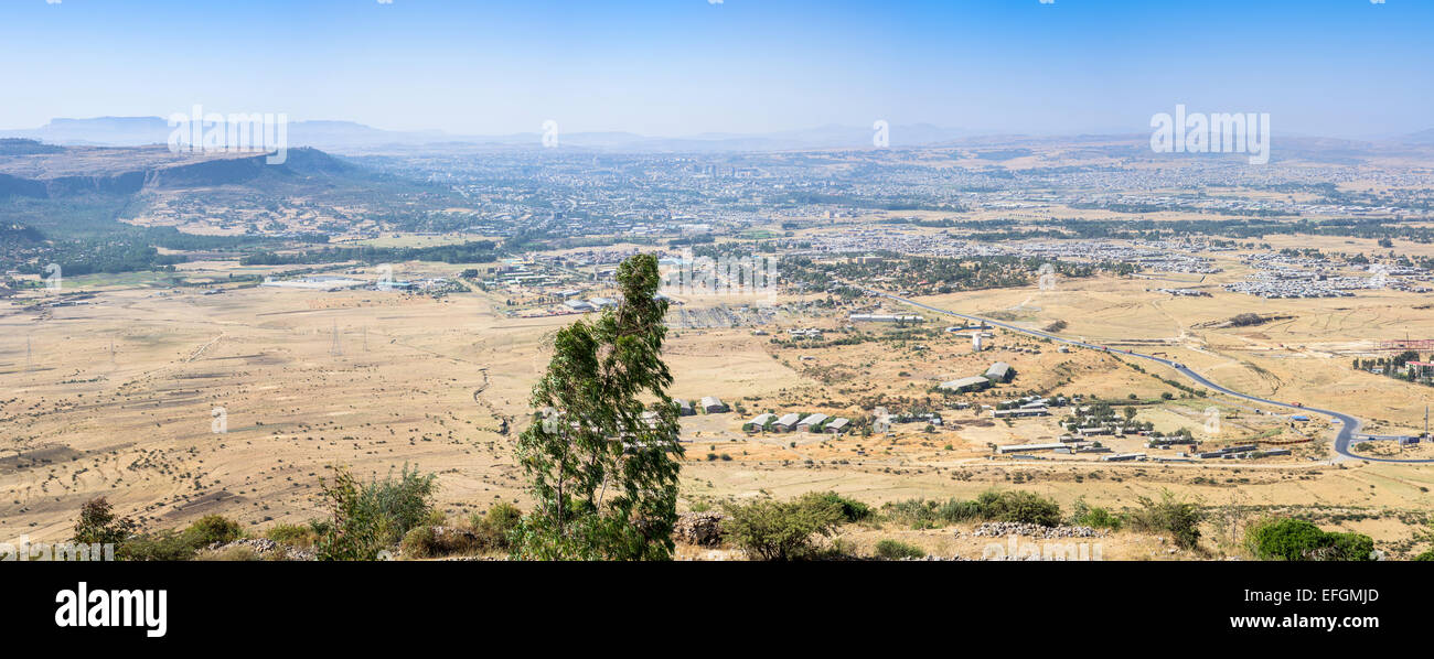 Panoramic view on a city of Mekele in Ethiopia Stock Photo - Alamy