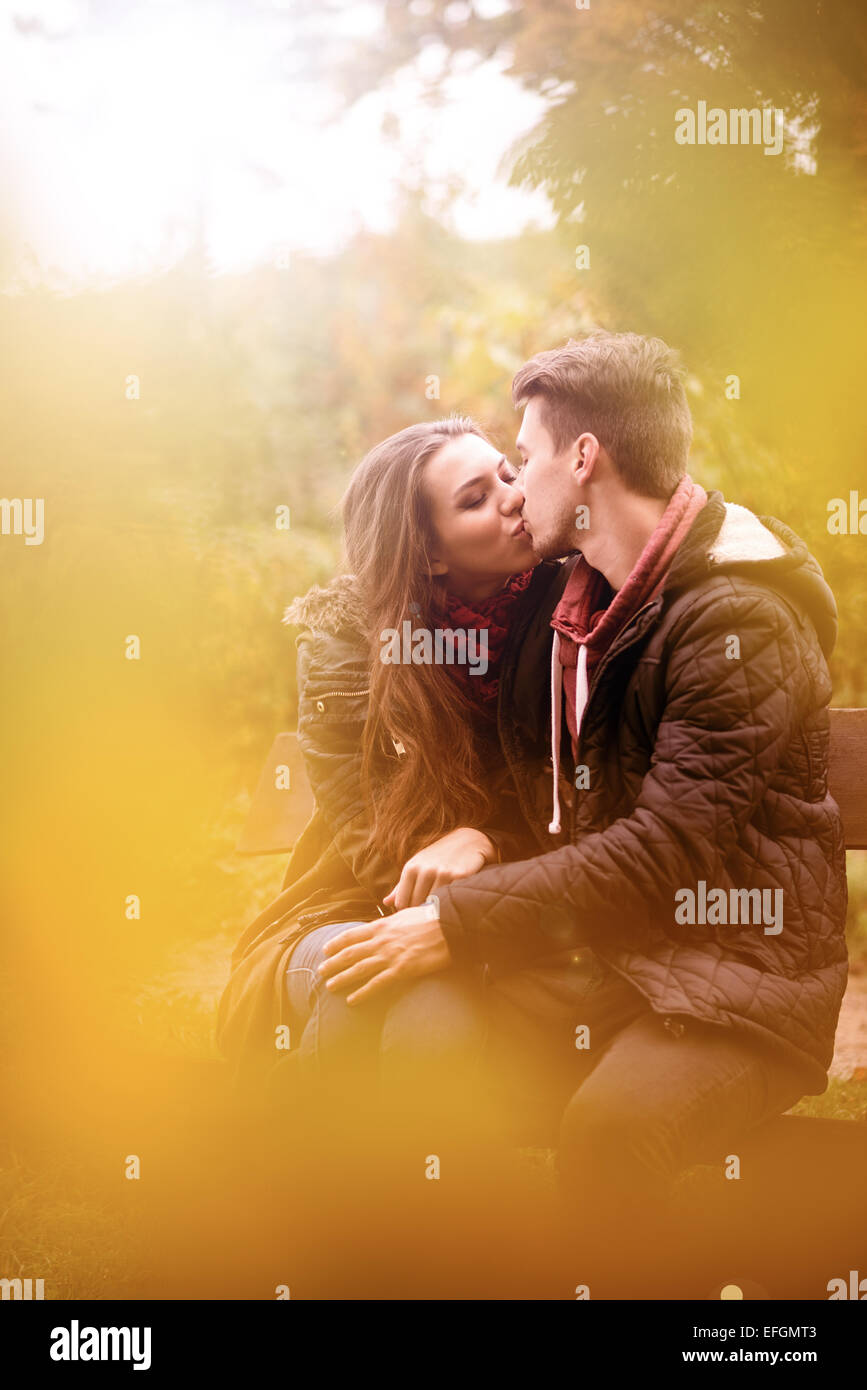Love in the Park Stock Photo - Alamy
