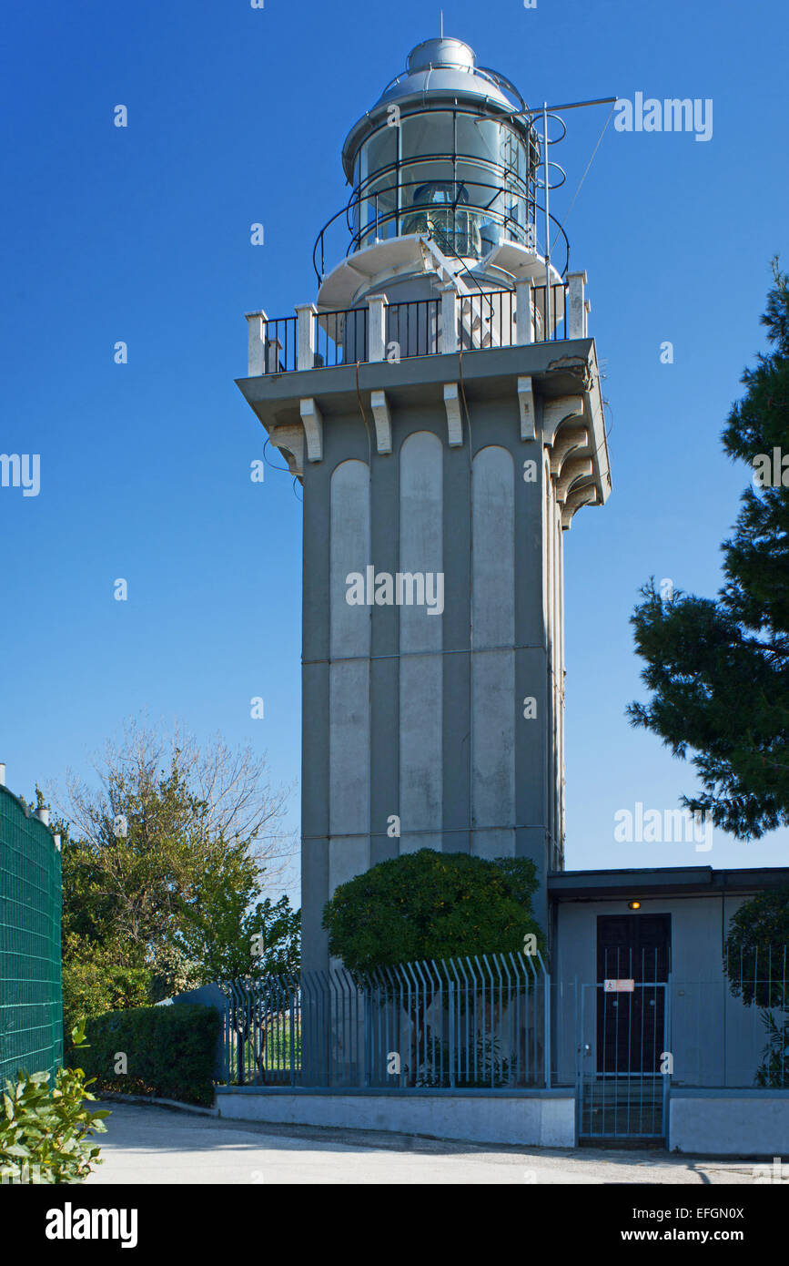Marche , Ancona , the lighthouse Stock Photo - Alamy