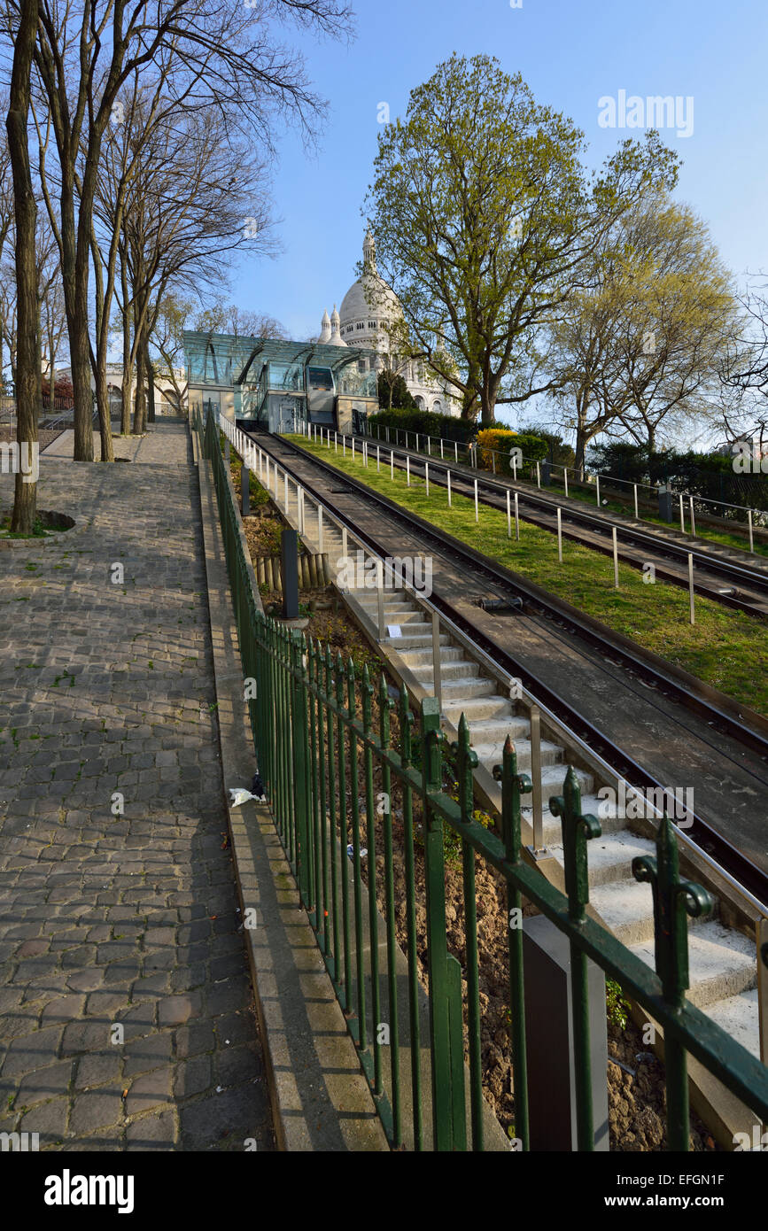 The montmartre funicular hi-res stock photography and images - Alamy