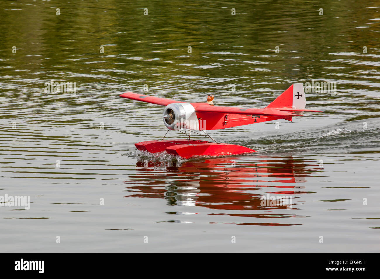 Model aircraft on floats Stock Photo - Alamy