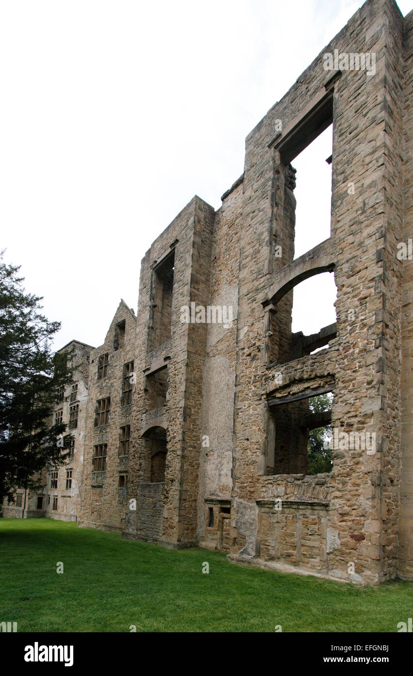 Hardwick Old Hall, original home of Elizabeth Shrewesbury wife of the ...