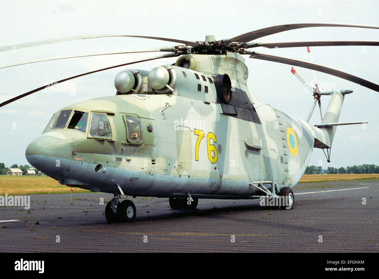 Mil Mi-26 heavy transport helicopter Stock Photo - Alamy