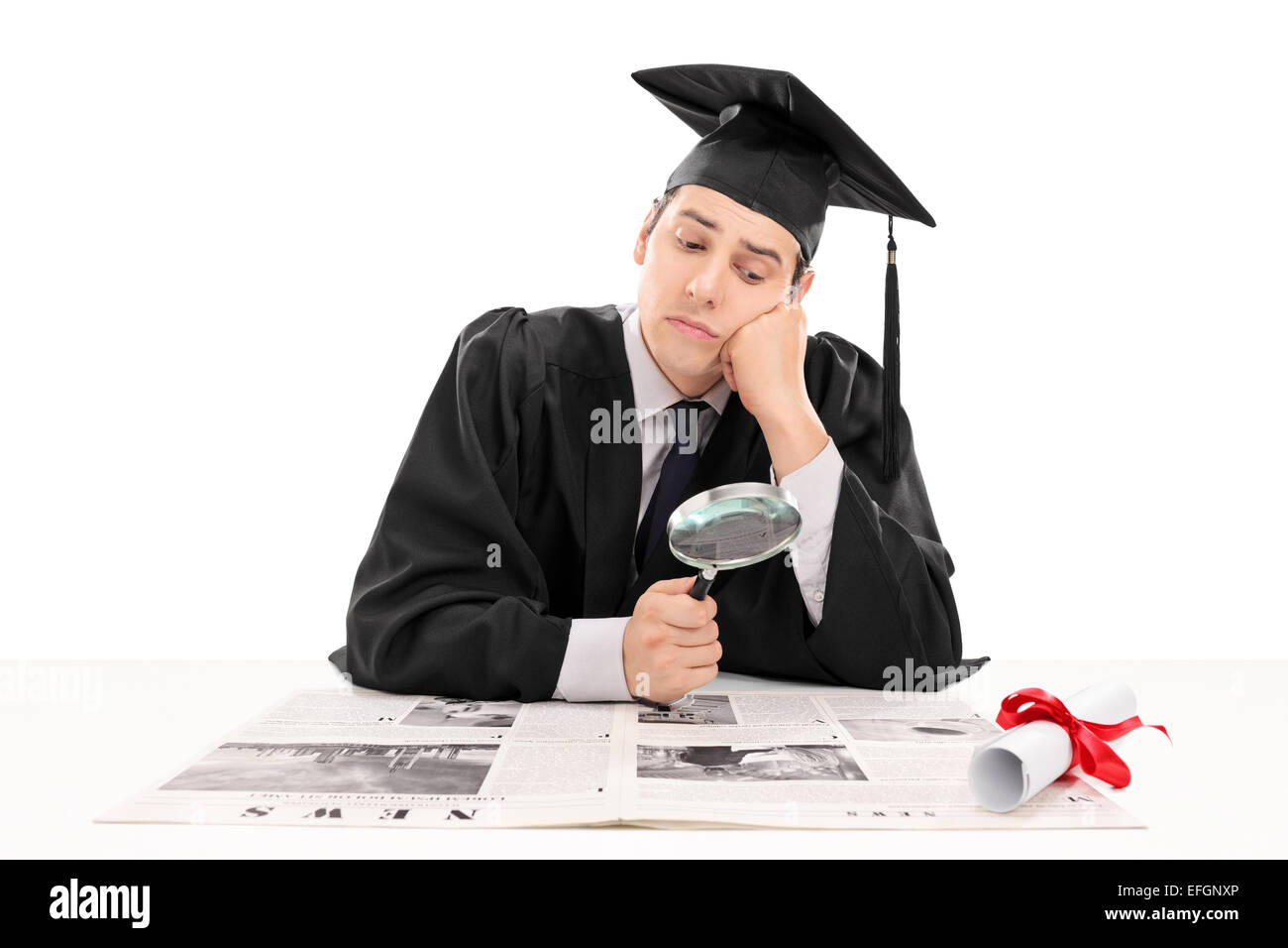 Hire me graduation cap Cut Out Stock Images & Pictures - Alamy