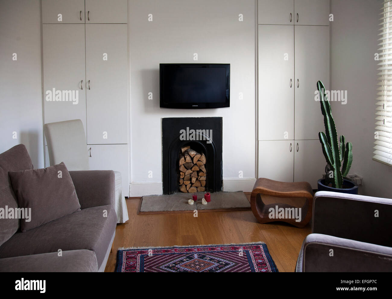 Lounge Interior with Furniture Stock Photo - Alamy