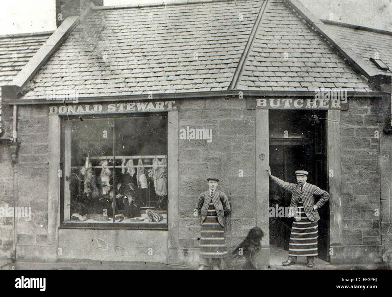 Late 19th century butcher's shop in Arbroath, Scotland Stock Photo - Alamy