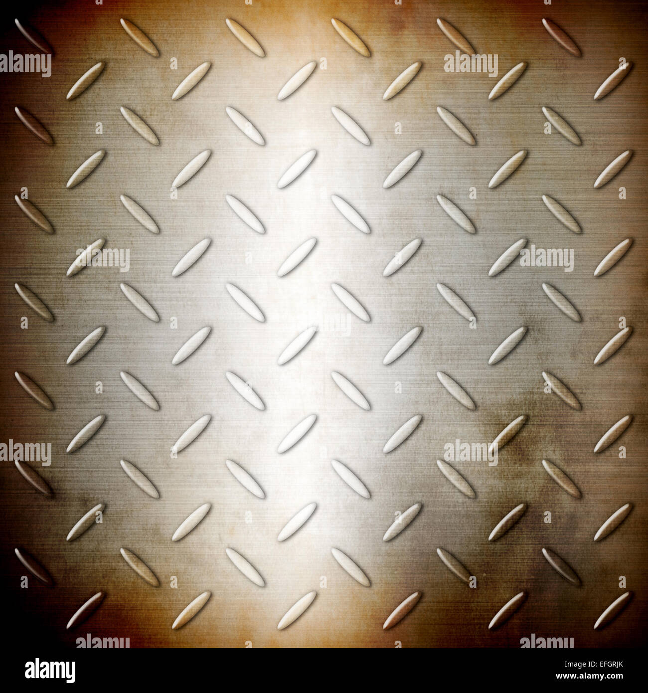 Rusty steel diamond brushed plate background, texture wallpaper Stock ...
