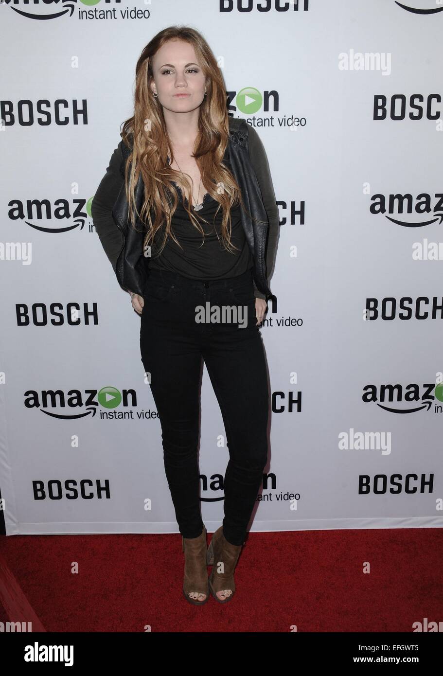 Hollywood, CA. 3rd Feb, 2015. Mackenzie Lintz at arrivals for BOSCH ...