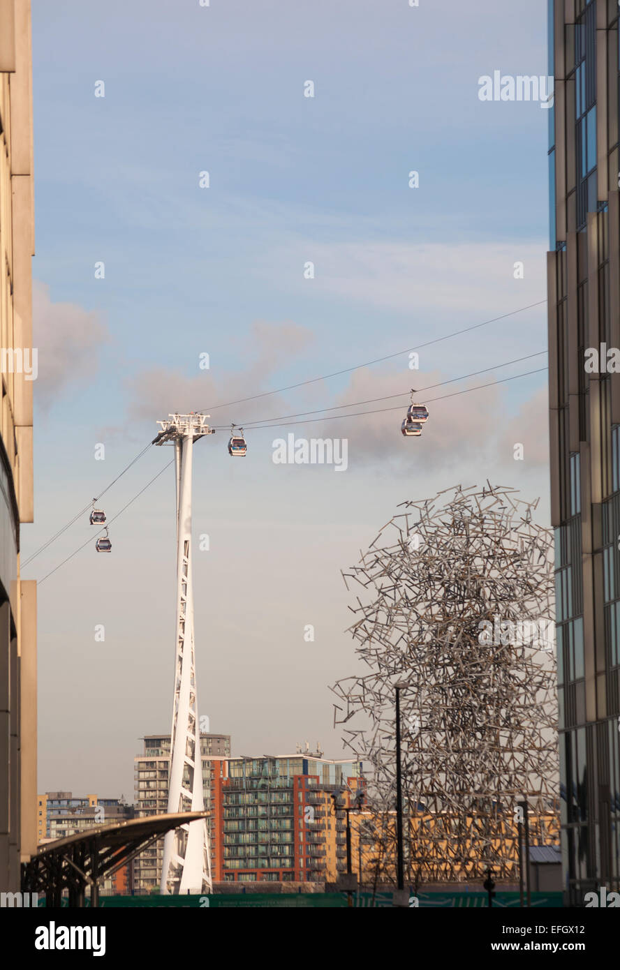 Emirates Air Line Cable Car ride between Greenwich Peninsula and the ...