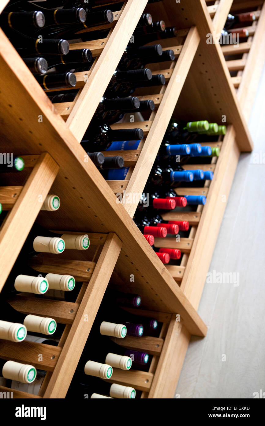 Bottles of wine in a cellar Stock Photo - Alamy