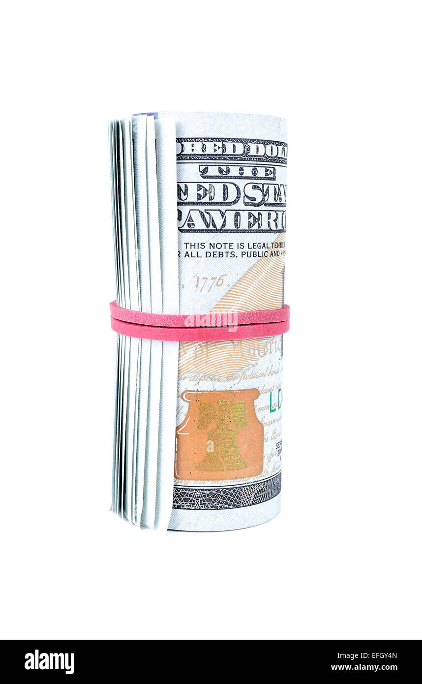 Falling money $100 bills Cut Out Stock Images & Pictures - Alamy