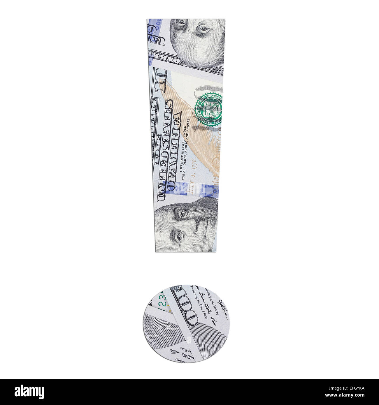 Alphabetic letter exclamation mark Stock Photo - Alamy