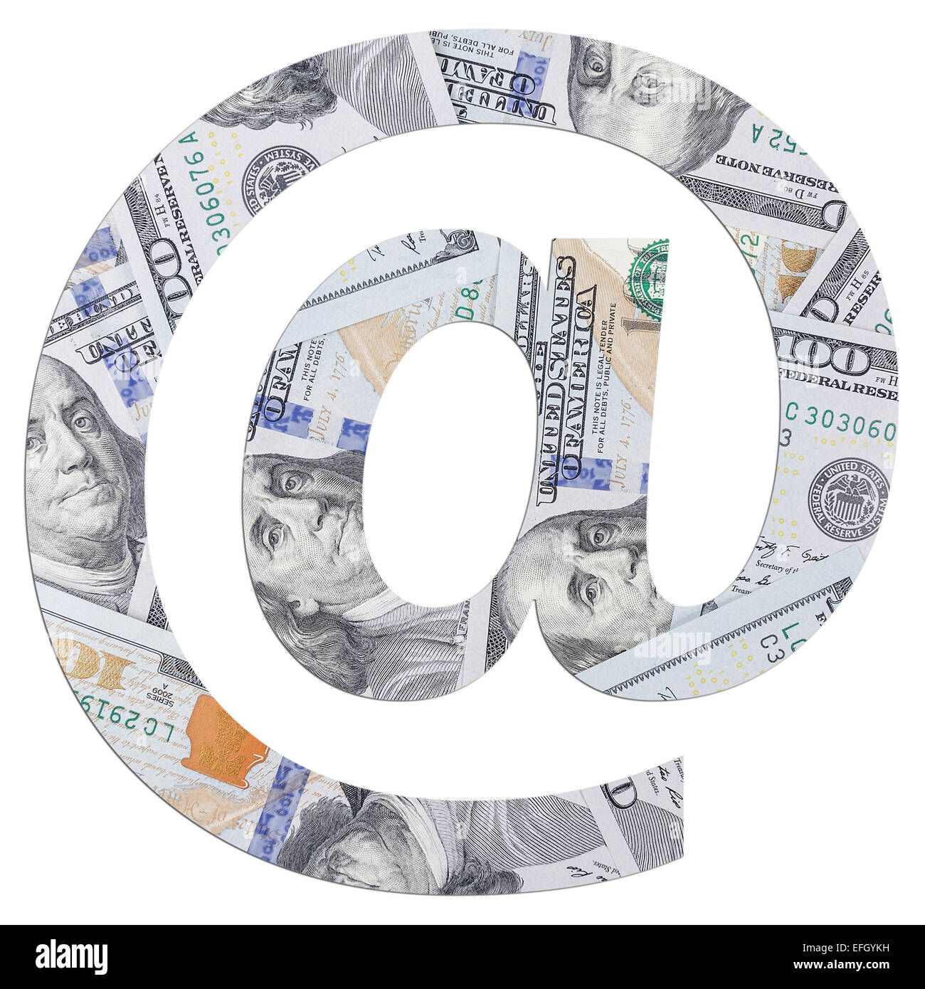 Alphabetic symbol Commercial at Stock Photo - Alamy